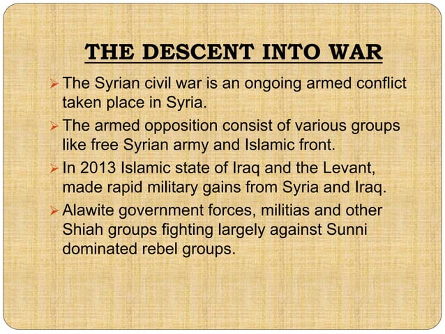 Syrian civil war | PPTX | Islam | Religion & Spirituality