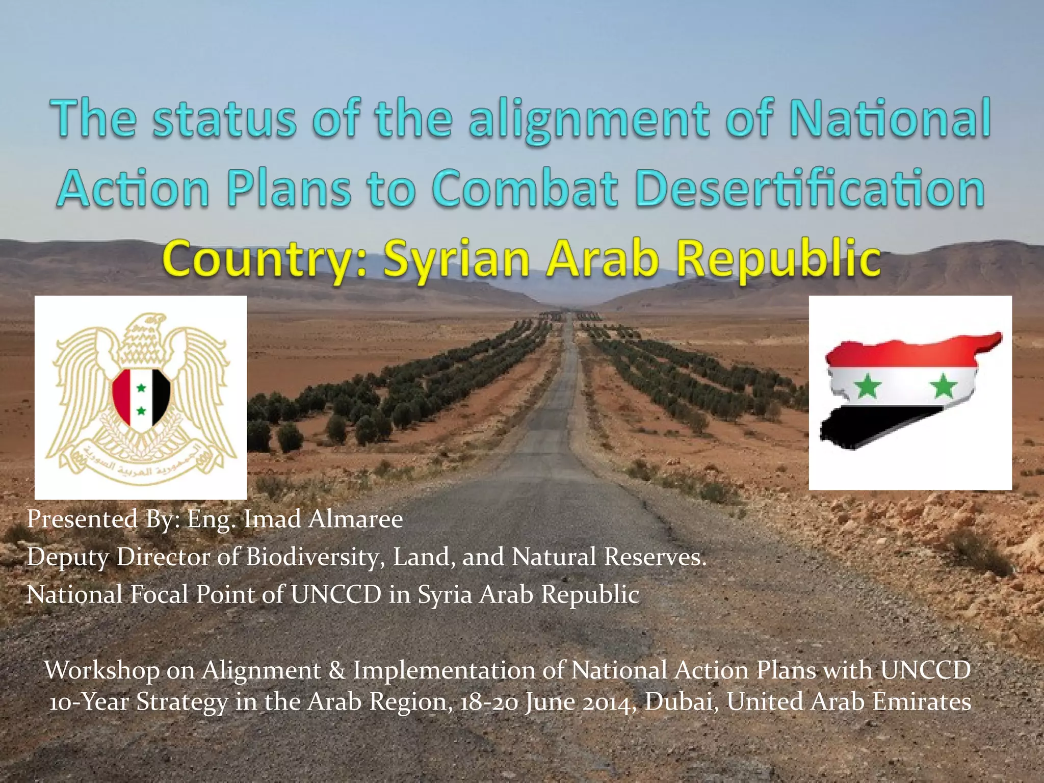 Syria The status of the alignment of National Action Plans to Combat ...
