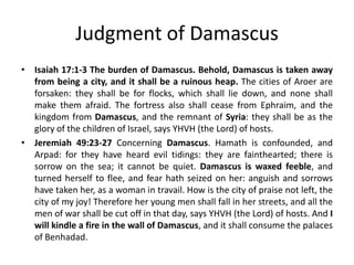 Syria in bible prophecies | PPTX