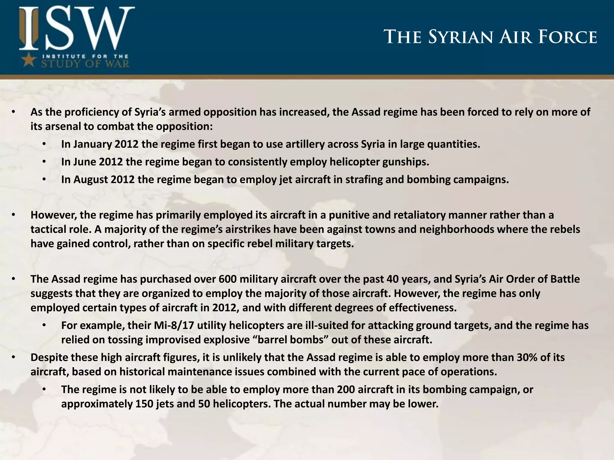 Syrian Air Force & Air Defense Overview | PDF