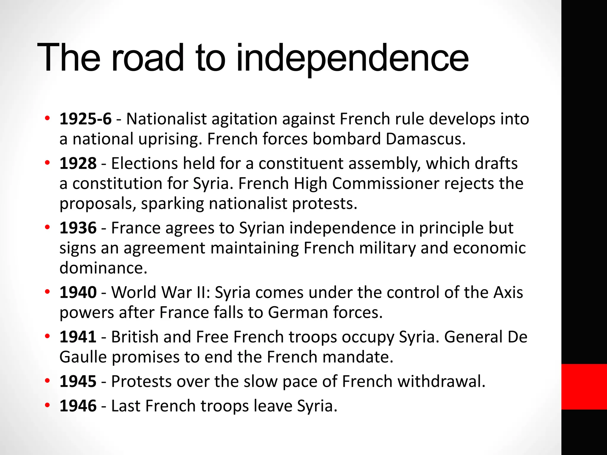 Syrian Civil War - History and Background | PPTX