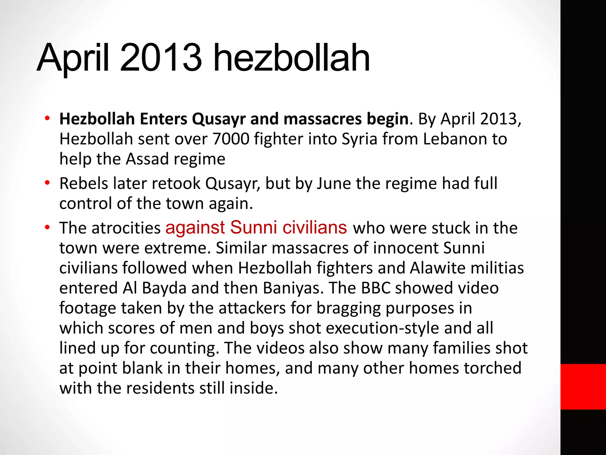 Syrian Civil War - History and Background | PPTX