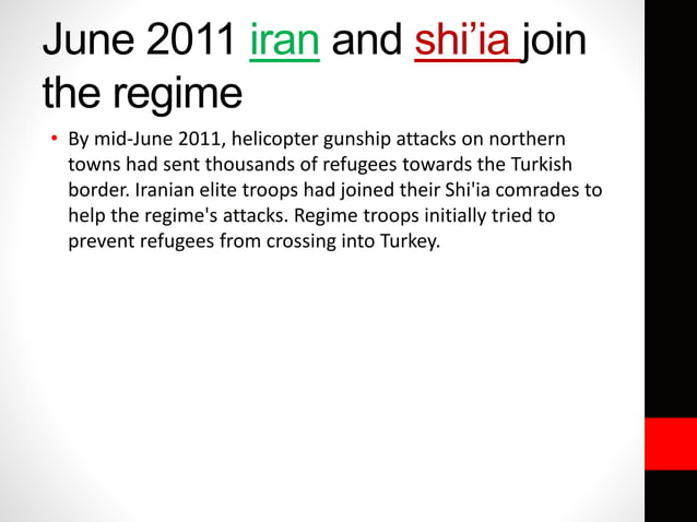 Syrian Civil War - History and Background | PPTX