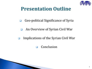 Syrian civil war: Impact on Global Peace and Stability | PPTX