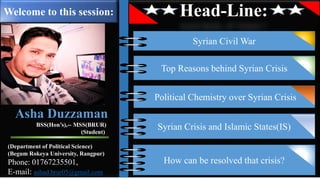 Syrian civil war | PPTX