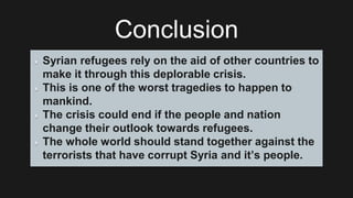 Syrian refugee crisis | PPSX