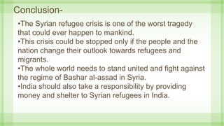 Syrian refugee crisis | PPTX