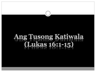 Ang Tusong Katiwala (SYRIA) | PPTX