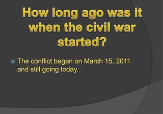 Syria’s civil war | PPT
