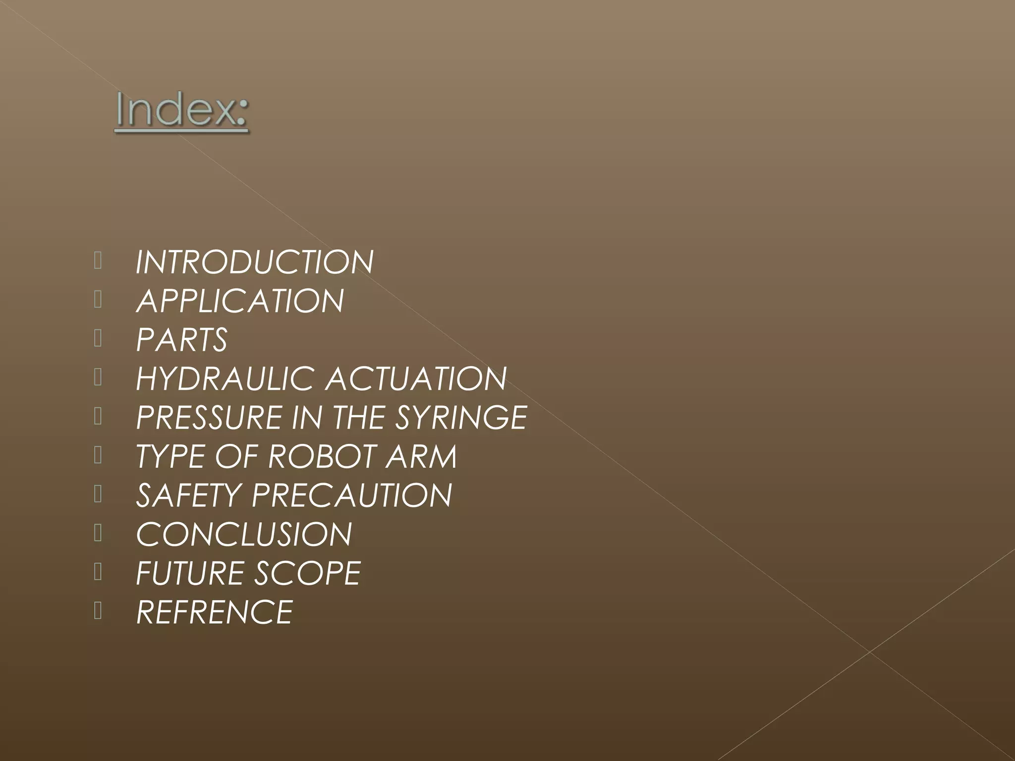 syringe actuated mechanical arm | PPT