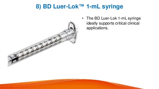 Syringe Needle, Disposable, Glass Syringe - BD (Becton Dickinson) | PPT
