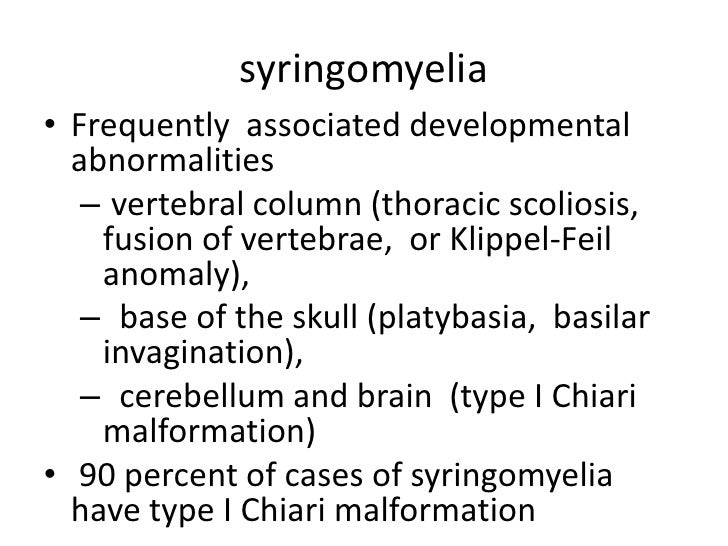 Syringomyelia