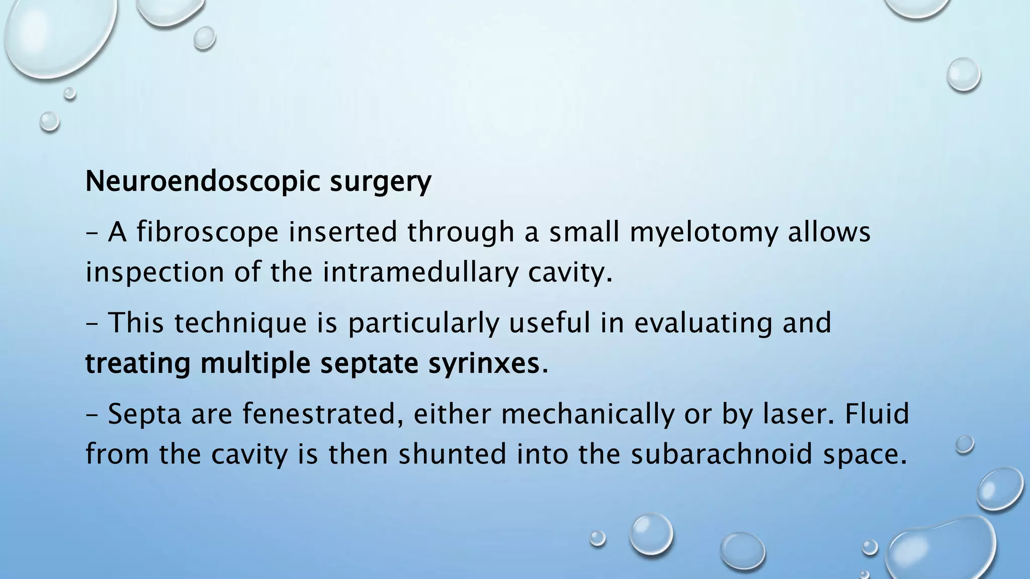 Syringomyelia | PPTX