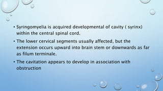 Syringomyelia | PPT