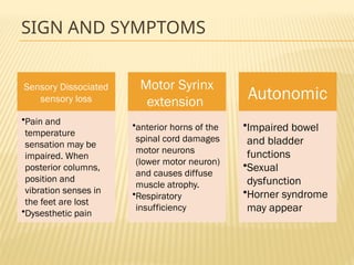 SYRINGOMYELIA....a lesion of the spinal cord canal.pptx
