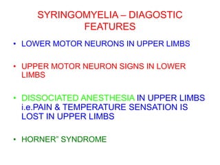 Syringomyelia shortest description | PPT