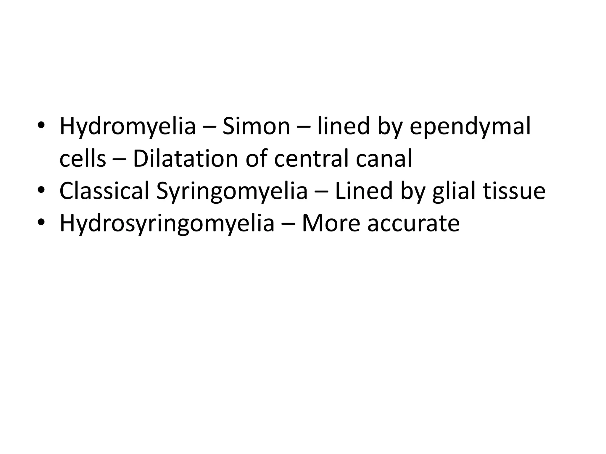Syringomyelia | PPT