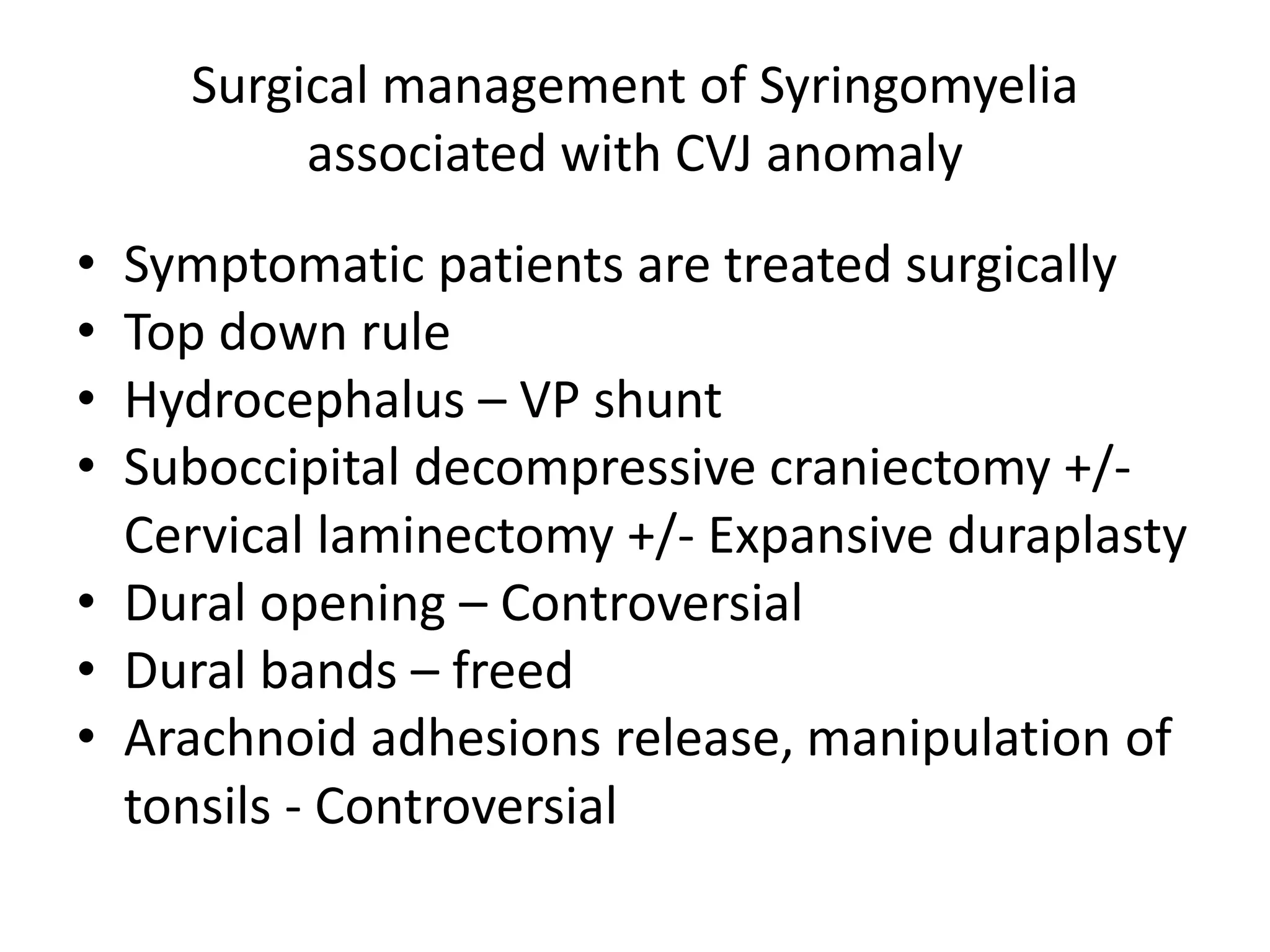 Syringomyelia | PPT