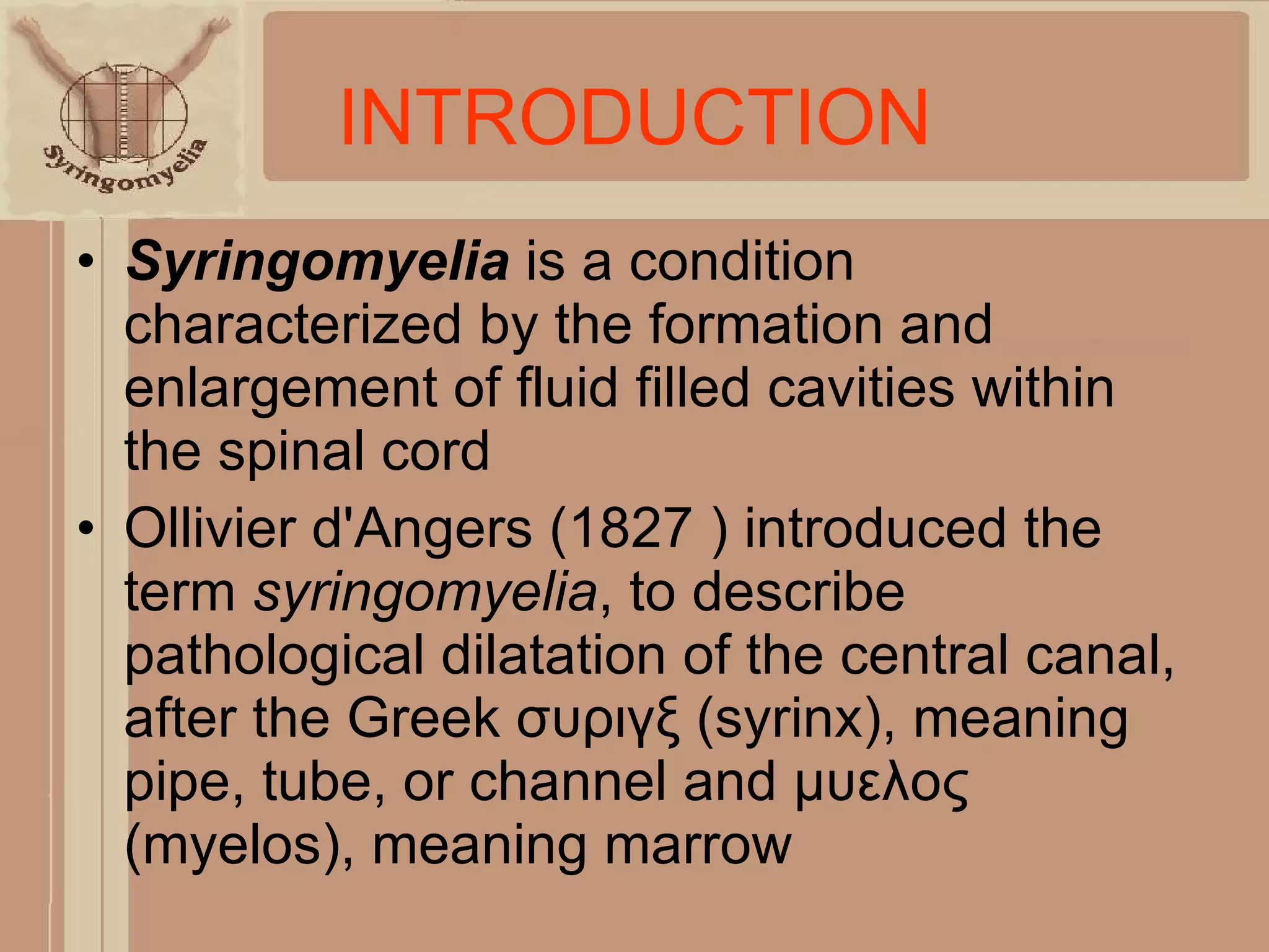 Syringomyelia | PPT