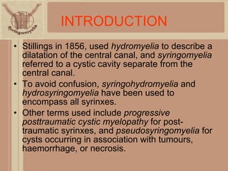 Syringomyelia | PPT