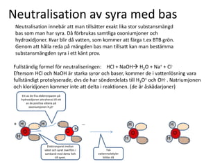 Syror och baser grunder | PPTX