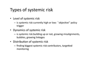 Systemic risk indicators | PPT