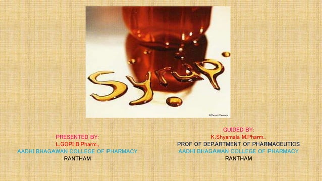 Syrup | PPTX
