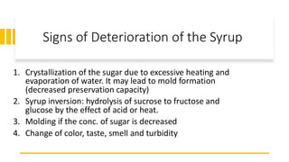 Syrup. For pharmacy students , what is syrup.... | PDF