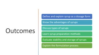 Syrup. For pharmacy students , what is syrup.... | PDF