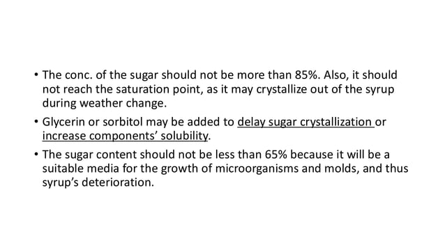 Syrup. For pharmacy students , what is syrup.... | PDF