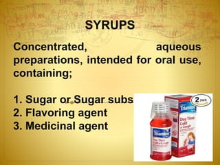 Syrup,elixir,spirits | PPTX