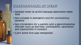 Presentation on pharmaceutical syrup........ | PPTX
