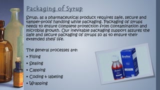 Presentation on pharmaceutical syrup........ | PPTX