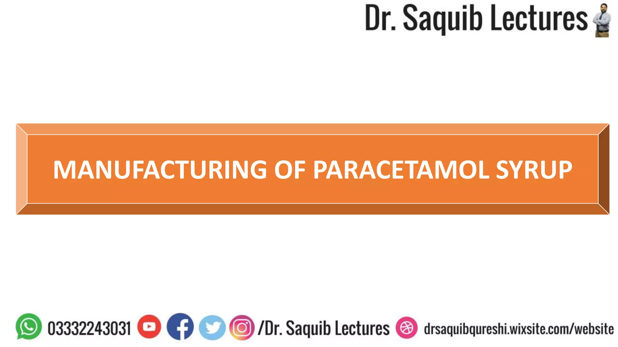 Pharmaceutical Syrups; Composition, Preparation and Examples | PPTX