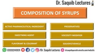 Pharmaceutical Syrups; Composition, Preparation and Examples | PPTX