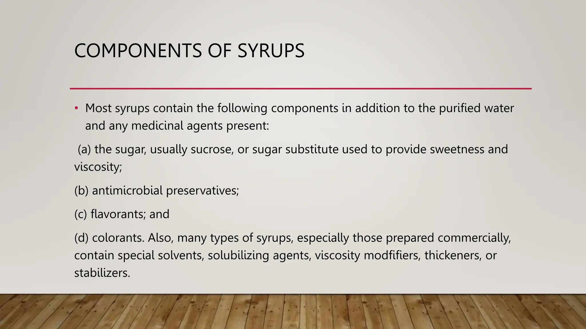 SYRUPS 2. Dosage form pharm D ppt must download | PPTX