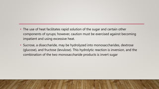 SYRUPS 2. Dosage form pharm D ppt must download | PPTX