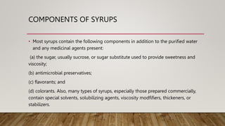 SYRUPS 2. Dosage form pharm D ppt must download | PPTX