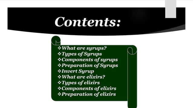 Syrups and elixirs | PPTX