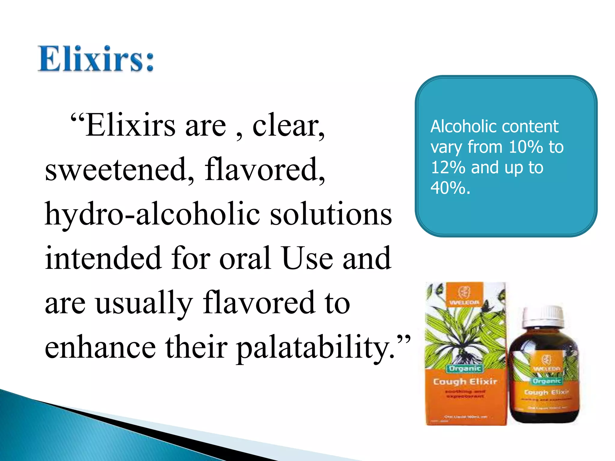 Syrups and elixirs | PPTX