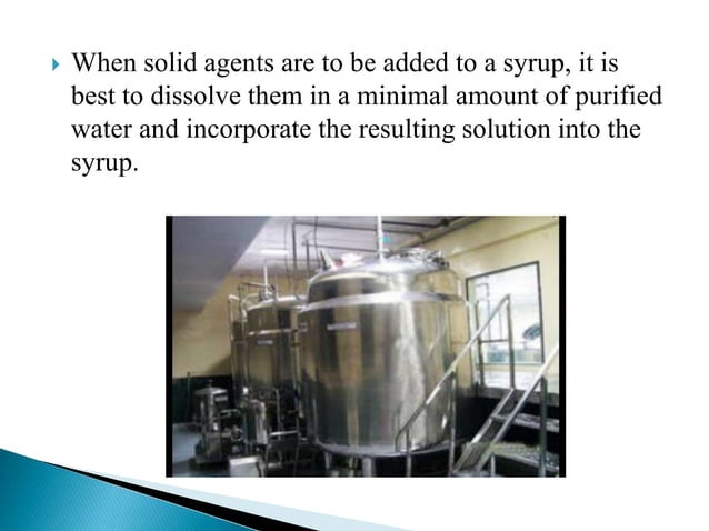 Syrups and elixirs | PPTX | Desserts and Baking | Food & Drink