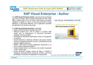 SYS-DAT - SAP Visual Enterprise per SAP Business One | PDF