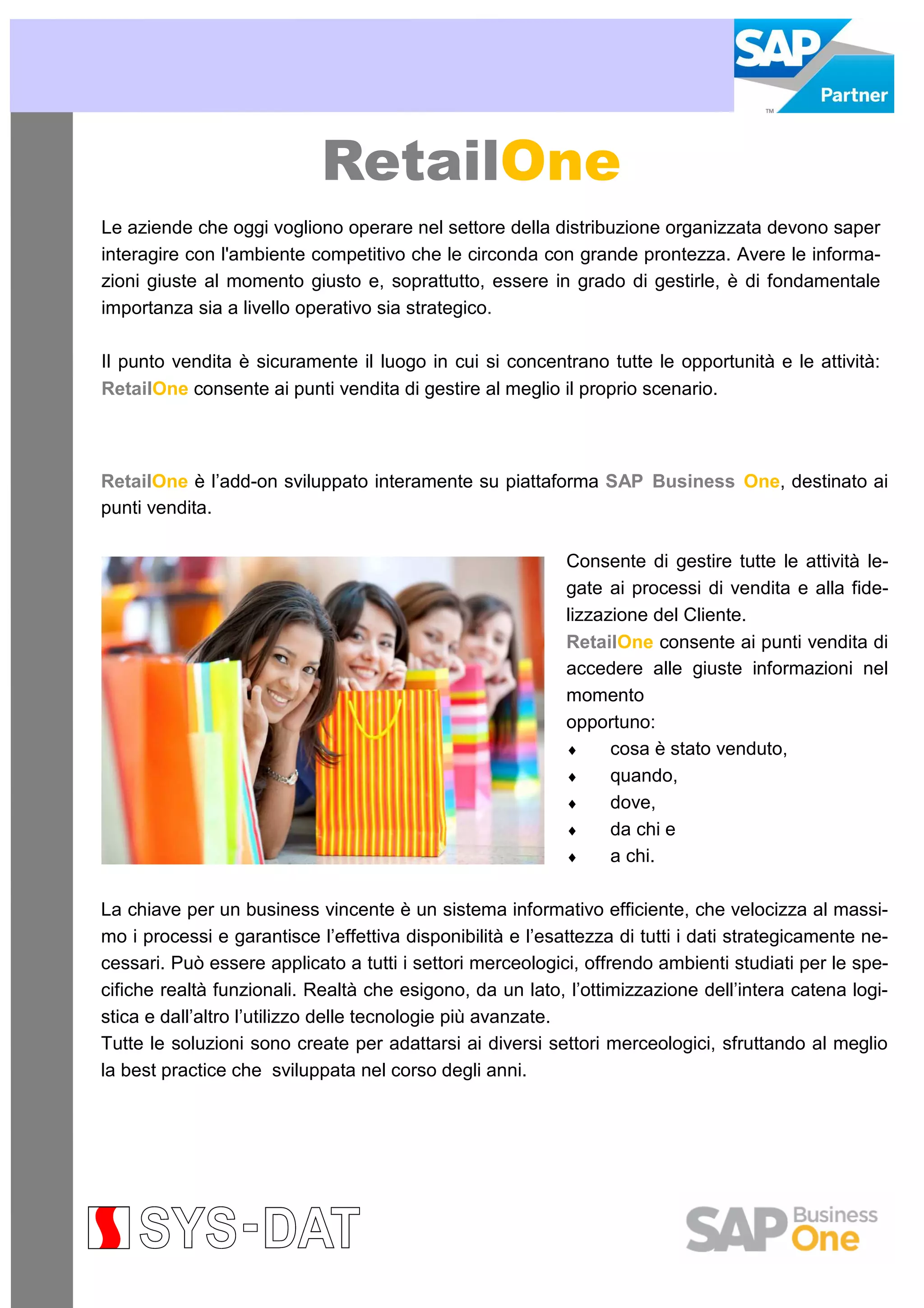 SYS-DAT - RETAIL ONE - SAP Business One | PDF