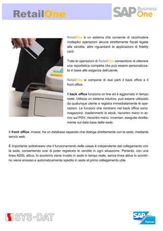 SYS-DAT - RETAIL ONE - SAP Business One | PDF