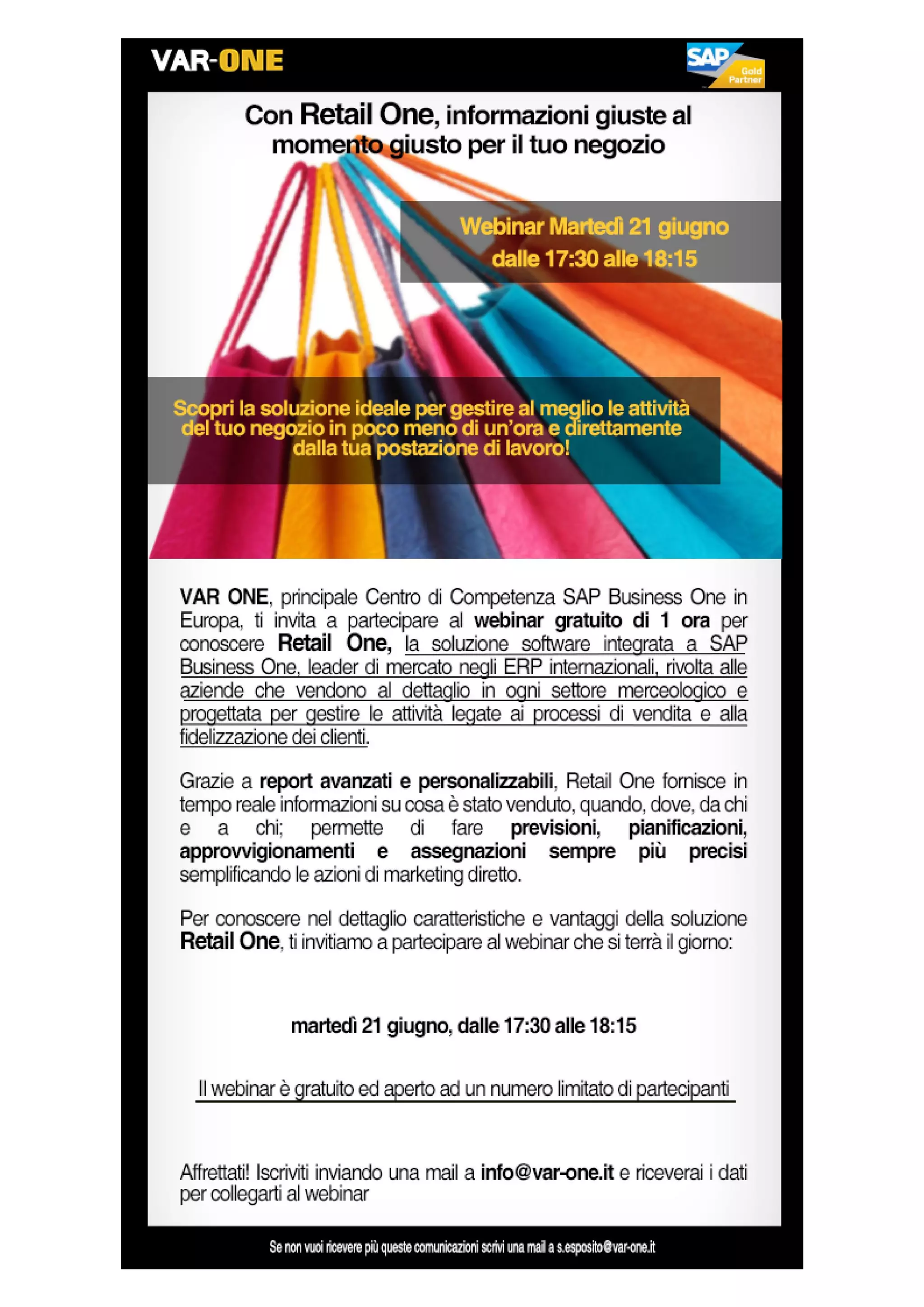 SYS-DAT Retail one gestionale punti vendita negozio | PDF