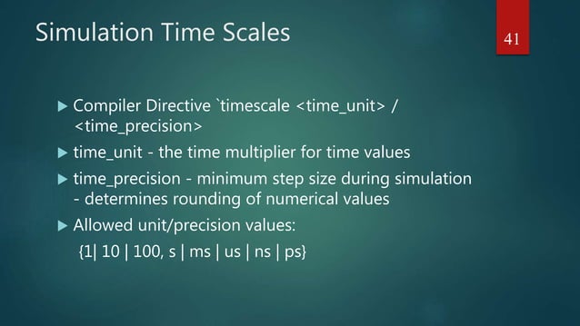 System Verilog Tutorial - VHDL | PPTX