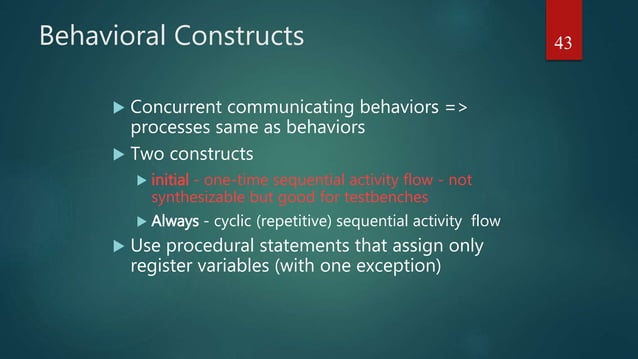 System Verilog Tutorial - VHDL | PPTX