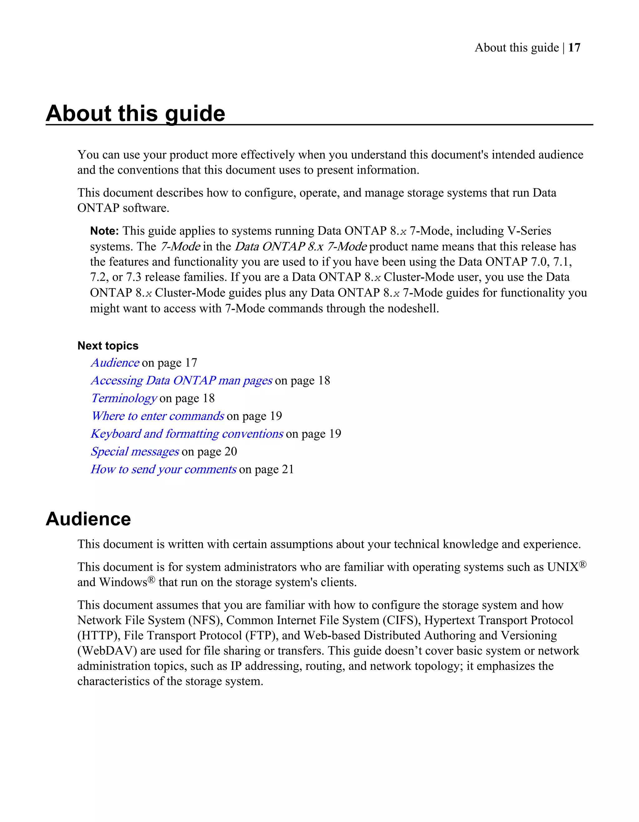 ONTAP : System Administration Guide NetApp, Inc. | PDF