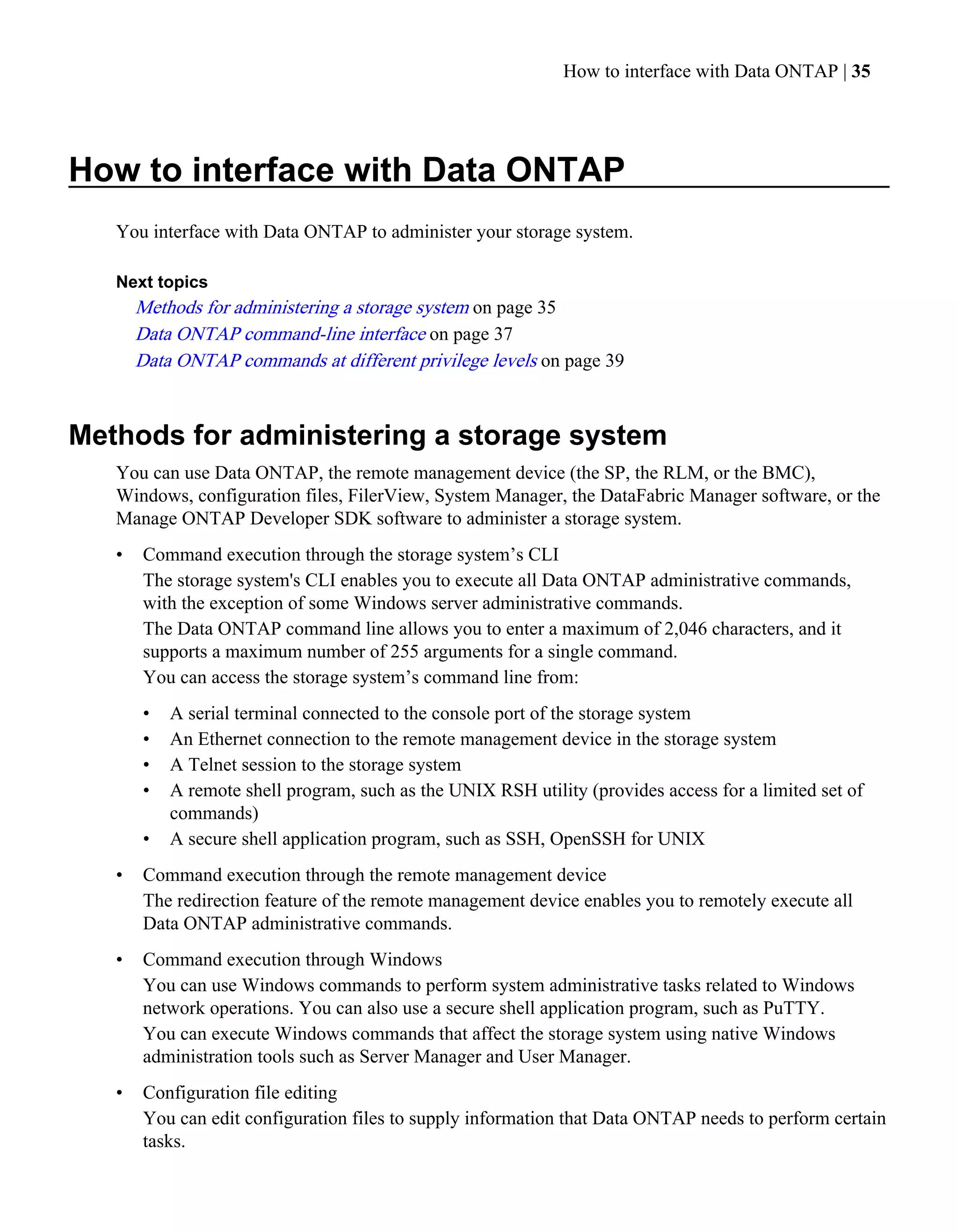ONTAP : System Administration Guide NetApp, Inc. | PDF