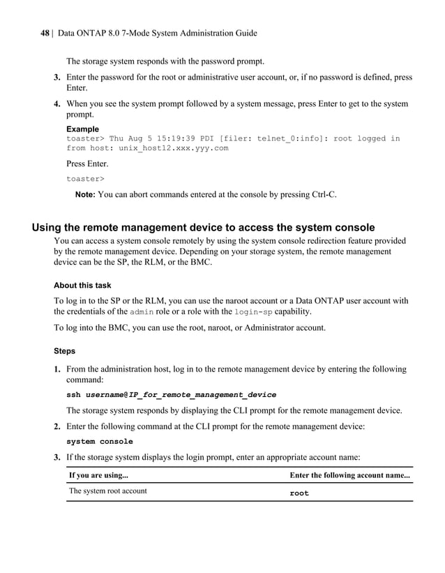 ONTAP : System Administration Guide NetApp, Inc. | PDF
